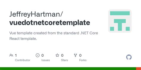 GitHub JeffreyHartman Vuedotnetcoretemplate Vue Template Created From The Standard NET Core