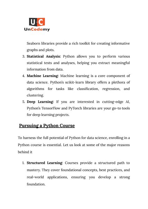 Python For Data Science A Comprehensive Guide Pdf