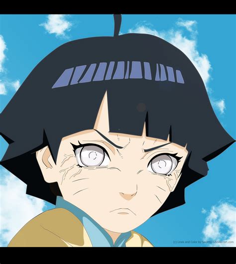 Himawari Uzumaki Byakugan Actived By Sarah927artworks On Deviantart