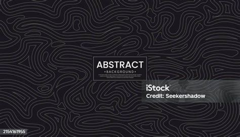 추상 검은 선 지형 배경입니다 아웃도어 컨셉 벡터 일러스트 레이 션입니다 0명에 대한 스톡 벡터 아트 및 기타 이미지 0명 3차원 형태 개념 Istock