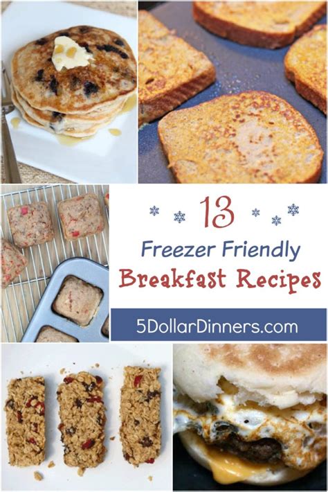 13 Freezer Friendly Breakfast Recipes ~ 31 Days Of Freezeasy Meals
