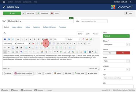 Creating An Article