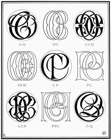 Monograms And Ciphers By A A Turbayne Lettering Design Monogram