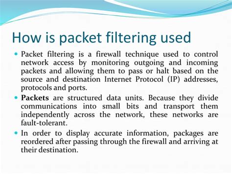 css knc 301 4 packet filtering firewall by vivek tripathi pptx