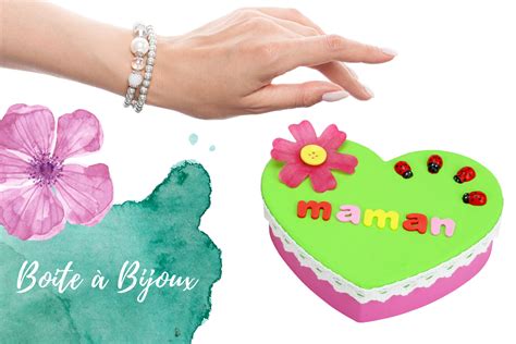 Boite à bijoux coeur Activités manuelles fête des mères