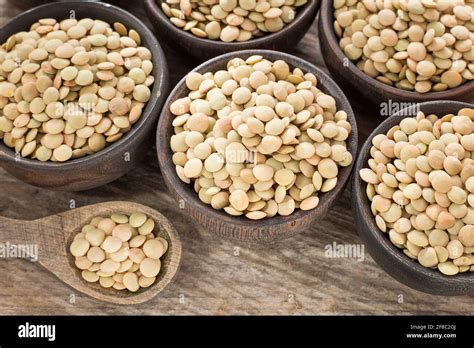 Organic Raw Lentils Lens Culinaris Stock Photo Alamy