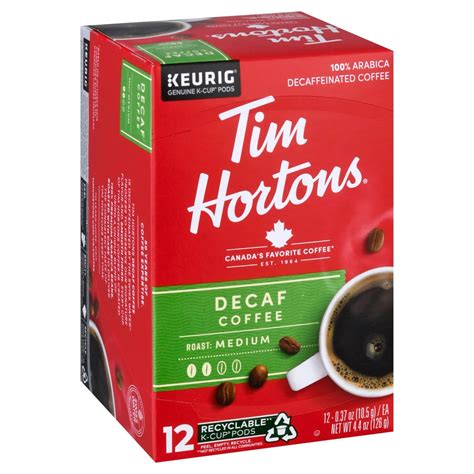 Tim Hortons Decaf Medium Roast Single Serve Coffee Cups Shop Coffee