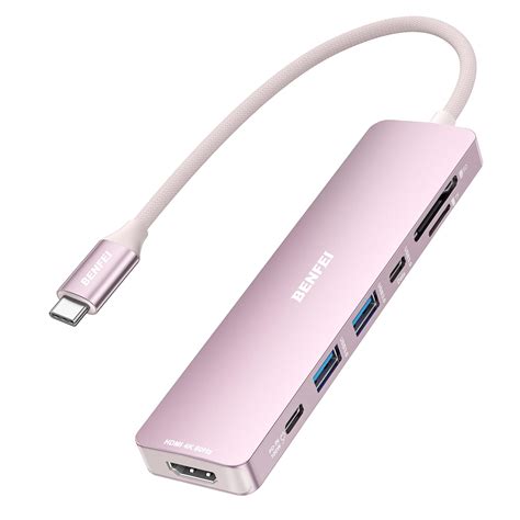 Amazon Com BENFEI In USB C Hub With HDMI K Hz USB A USB C Data W Charge SD