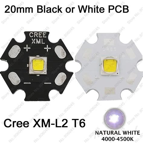 Cree XLamp XM L XML T W Neutral White K High Power LED Light Emitter Bead For
