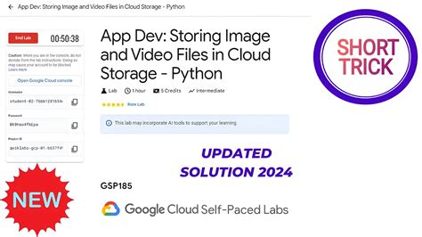 App Dev: Storing Image and Video Files in Cloud Storage - Python || 2024 || #GSP185 #qwiklabs ...