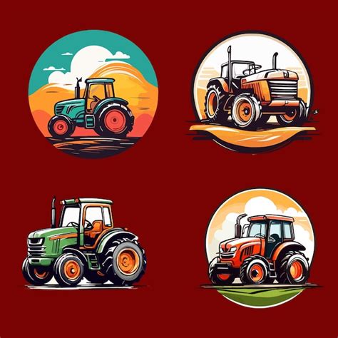 Premium Vector Tractor Design Illustration Vector Generative Ai