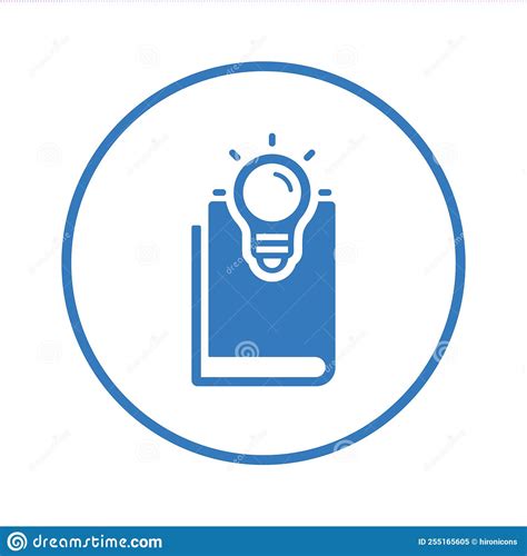 knowledge icon blue color design stock illustration illustration of