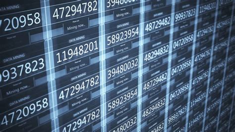 Blue Modern Data Mining Interface Concept Stock Footage Video 100