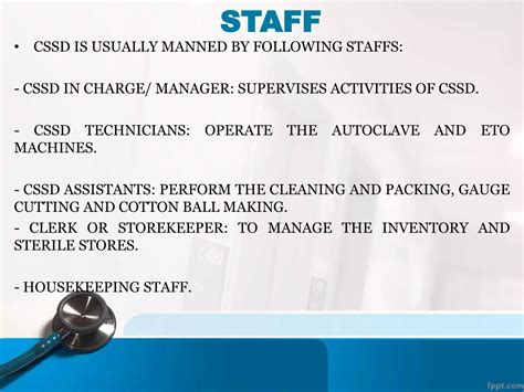 Central Sterile Supply Department Cssd Pptx