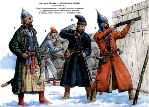 Военная история Xvi Xvii веков Современные изображения русской пехоты
