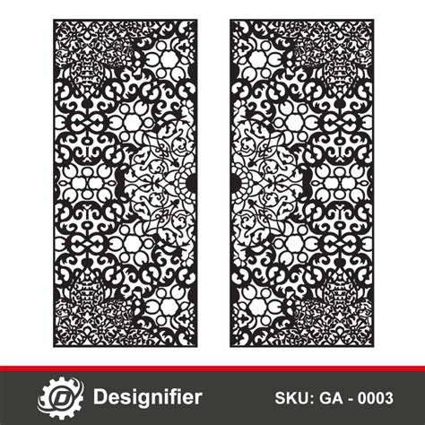 Corner Ornament Gate Dxf Ga0003 Svg Cdr File Ready For Laser Cut And