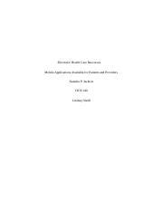 Hcis Week Electronic Healthcare Resources Docx Electronic Health Care Resources Mobile