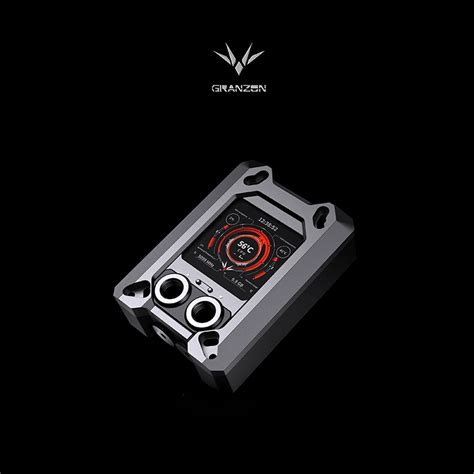 Granzon GAISC AMD CPU Block With 2 9 LCD Screen Watercooling Parts PRO Liquid PC