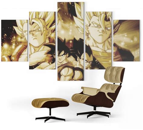 Tableau Dragon Ball Goku Et Vegeta Fusion Goku Store