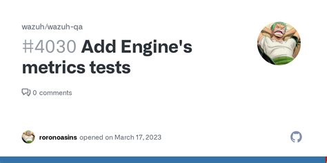 Add Engine S Metrics Tests Issue 4030 Wazuh Wazuh Qa GitHub