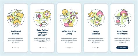 Premium Vector Improve Restaurant Customer Satisfaction Onboarding Mobile App Screen