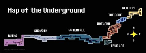 A Map Of The Undergrounds With Different Locations And Names On It