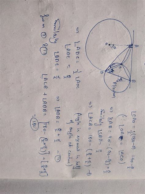 In The Given Figure Two Circles Intersect Each Other At Points S And R