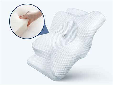 Zamat Butterfly Button Shaped Cervical Pillow White Cracked