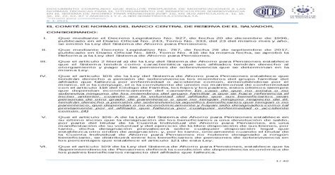 Normas TÉcnicas Para El Otorgamiento De Beneficios Pdf Document