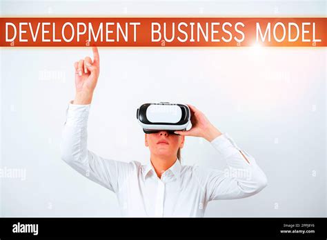 Writing Displaying Text Development Business Model Internet Concept