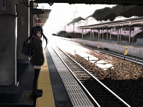 Train Station Platform Anime