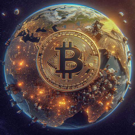 Download Ai Generated Bitcoin Space Royalty Free Stock Illustration
