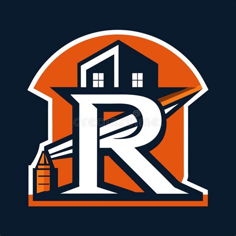 A Circular Logo Featuring The Initials R In A Cap Construction Design Representing The Identity