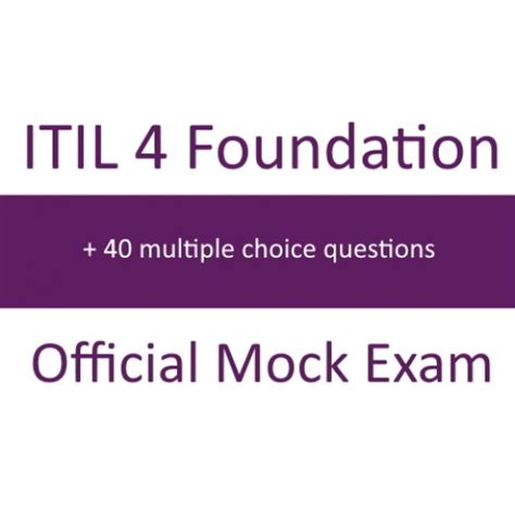 Itil® 4 Foundation Official Mock Exam