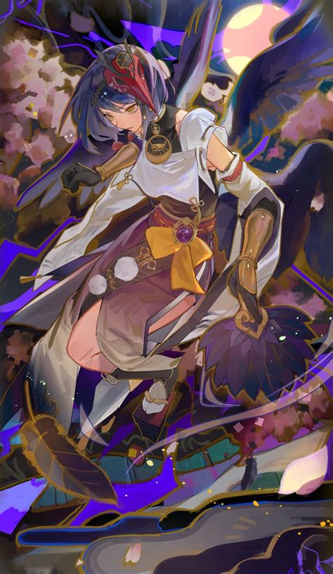 Kujou Sara Genshin Impact Drawn By Kayamaabc Danbooru