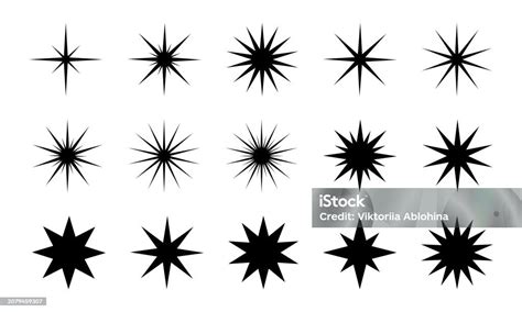 검은 별 아이콘입니다 태양 반짝임 반짝임 별빛 블링블링 별가루 기호 플래시 플레어 눈부심 빛 불꽃놀이 폭발 광도 마법 기호 트렌디한 빈티지 Y2k 픽토그램 카메라 플래시에