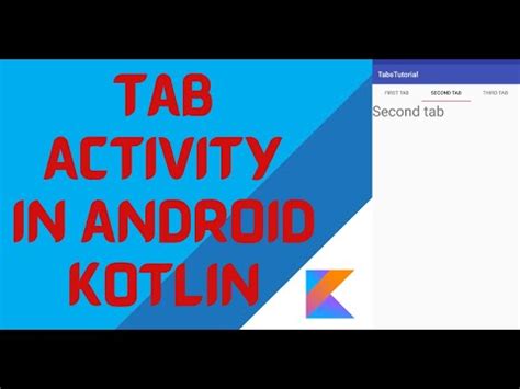 Tab Activity In Android Kotlin View Pager With Tab Layout YouTube