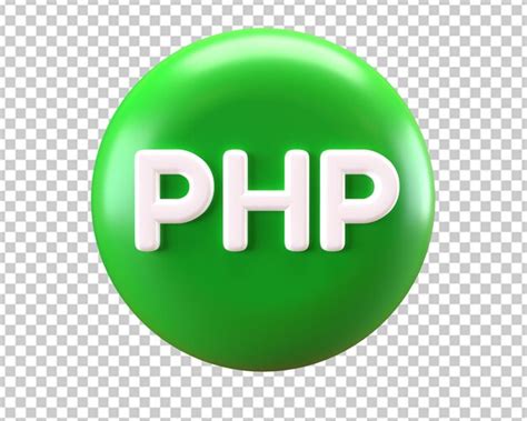 Premium Psd Programming Php Language D Button Icon