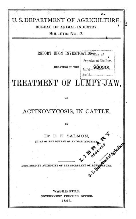 Actinomyces Lumpy Jaw