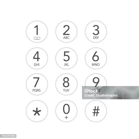 smartphone dial keypad design keyboard template in touchscreen device