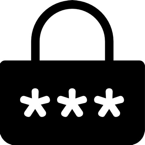 Password Basic Rounded Filled Icon