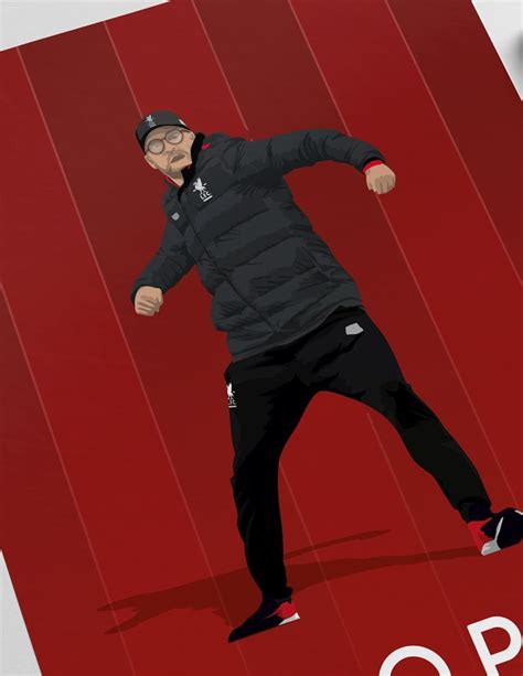 Liverpool T Jurgen Klopp Liverpool Fc Manager Art Print Poster