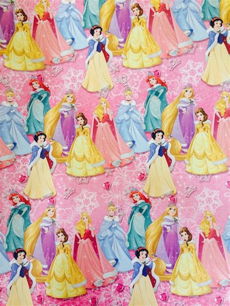 Disney Princess Christmas T Wrapping Paper