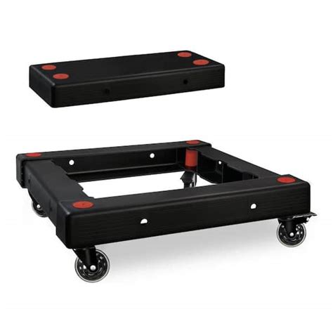 Miscool Anky 330 Lbs Capacity Plastic Portable Folding Moving Self Contained Dolly Cart With 2