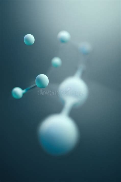 3d Illustration Of Molecule Model Science Background Wit Stock Illustration Illustration Of