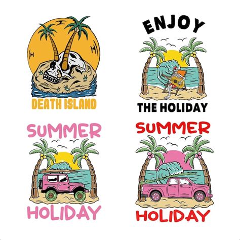 Un Dibujo De Un Coche Y Una Playa Con Las Palabras Disfruta De Las