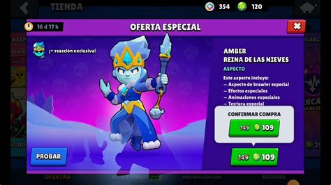 Me Compro La Skin De Amber Reina De Las Nieves ️ Brawl Stars ⭐️
