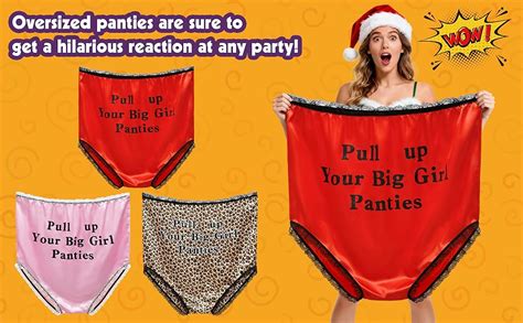 Gornl Giant Granny Panties Funny Gag Ts Christmas White