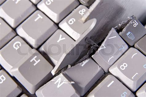 Cutting Keyboard Stock Image Colourbox