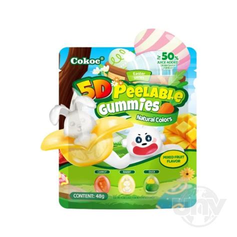 Cokoc 5d Peelable Gummies Mixed Fruit Flavor Unv Wholesale Trusted Partner For Cosmetics And